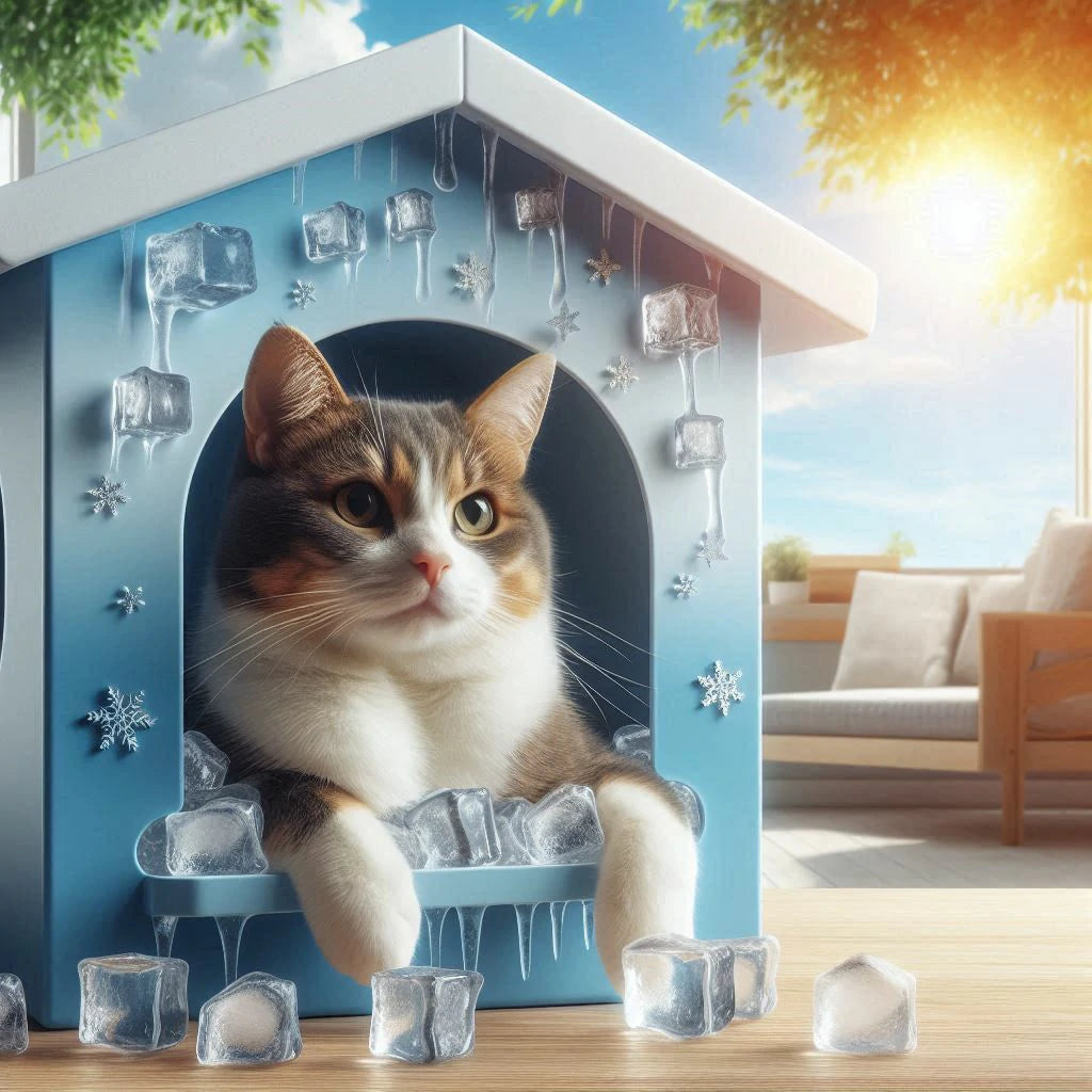 Keep Your Cat Cool This Summer with the Elevated Cooling Cat House ...
